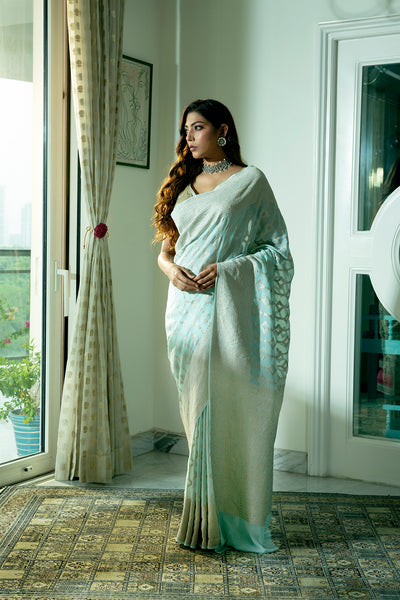 Sharmilee Saree – Mint n' Oranges